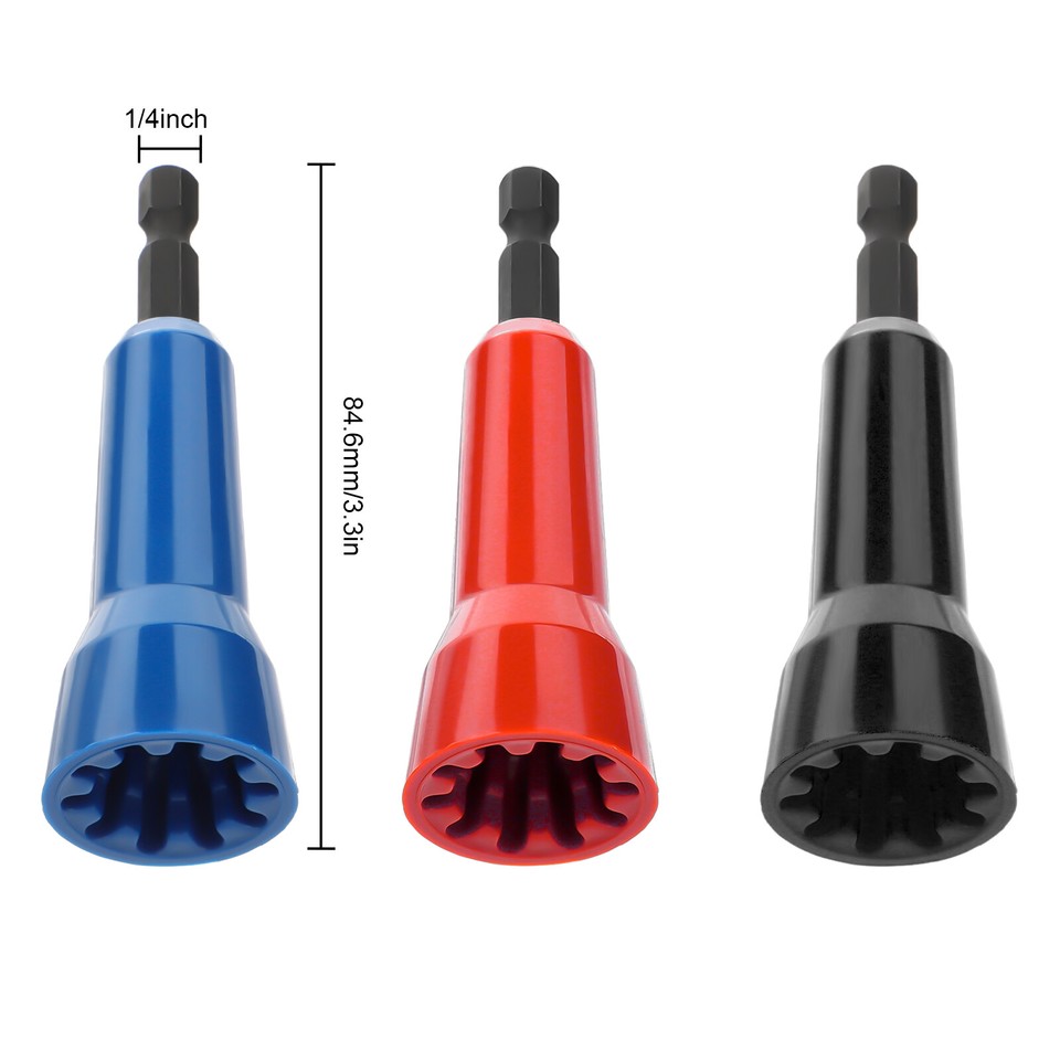 3PCS Wire Nut Twister Tools for Drill, Wire Cable Nut Twisting with 1/4 ...