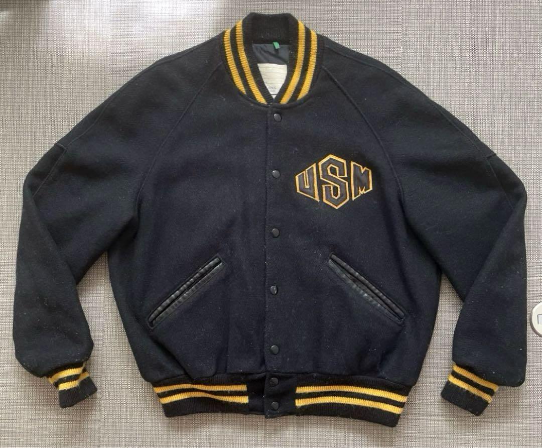DeLong 70s Wool Stadium Jacket USM College 40 USA Mad… - Gem