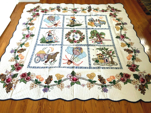 NEW Handmade Life in Farmland Patterns Quilt 87" x 87" | eBay