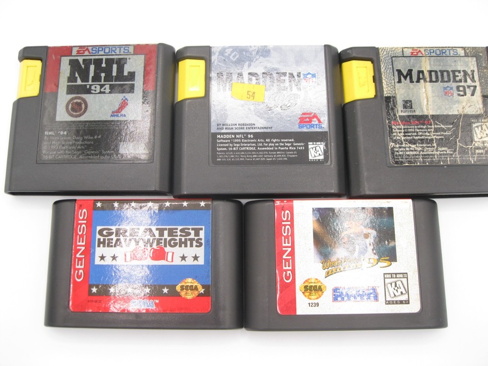 Sega Genesis Model 2 MK-1631 Console Bundle Lot - Tested - Includes 5 ...