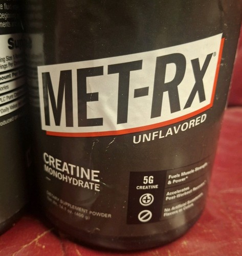 Met-Rx Creatine Monohydrate Powder 4-Pack Lot Unflavored 14.1 Oz 400g ...