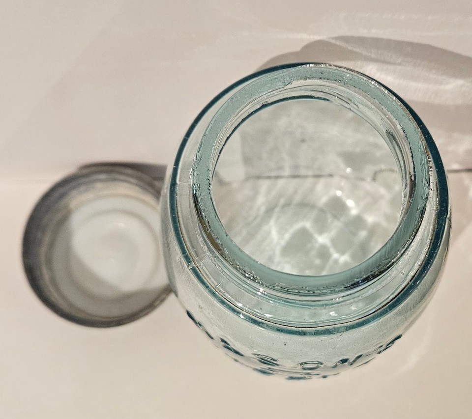 MASON'S PATENT NOV. 30th 1898 MIDGET KEYSTONE LOGO PINT FRUIT JAR MILK ...