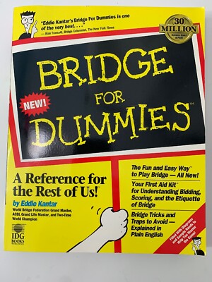 Bridge For Dummies Eddie Kantar 1997 Paperback. Tricks, Bidding ...