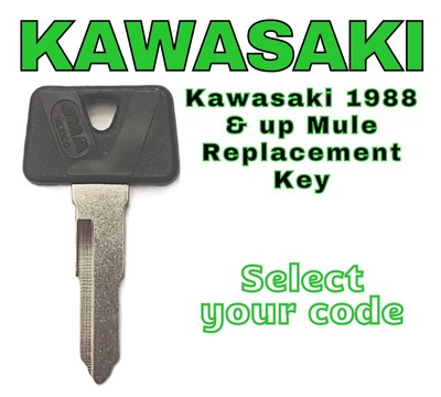 Kawasaki Mule Keys 1988+ Replacement Key Cut to Code A24422-A34343 | eBay