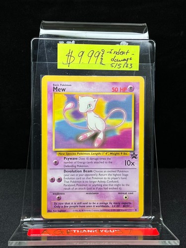 Mew #8 | Promo | Vintage | Indent Damage | Pokémon Card 2000 FAST ...