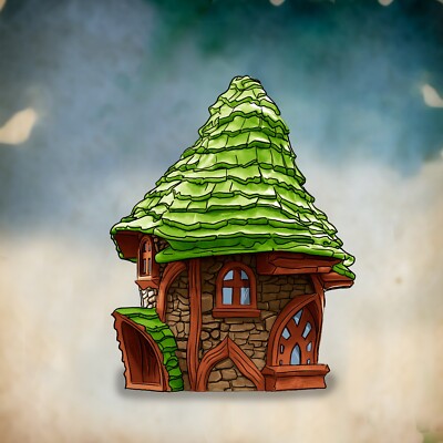 Fantasy Forest Hodge Bucket House - DND Malifaux AOS (28mm Scale) | eBay