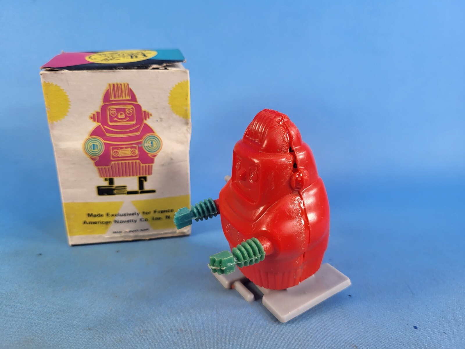 Tomy Mini Robot Clockwork With Key Wind Up Franco American novelty Red ...