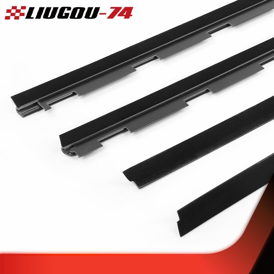 4Pc Fit For Chevy Truck Inner & Outer Window Sweep Felt Seal ...