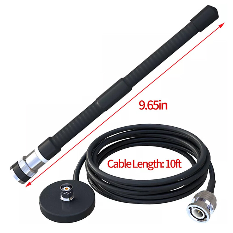 CB Band Antenna 27MHz BNC Magnetic Base & 3M Coaxial Cable Kit for ...
