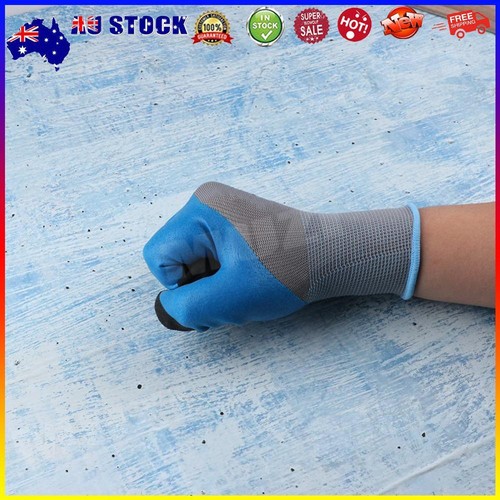 # PU Coated Work Mittens Breathable Safety Work Gloves Non-slip for Men ...