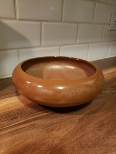 Frankoma Pottery Brown Satin Plainsman Console Bowl #212-MCM | eBay