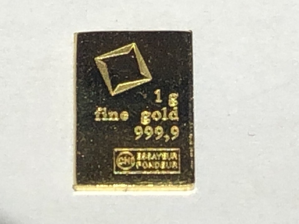 1 gram GOLD & 5 x 1-gram SILVER 999 PURE VALCAMBI SWISS BULLION ...