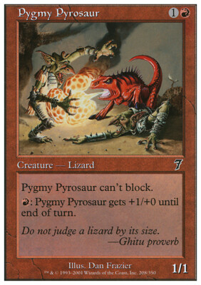 Magic the Gathering MTG Pygmy Pyrosaur (208) Seventh Edition NM | eBay