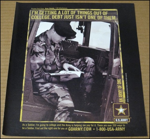 2004 U.S. Army Print Ad Advertisement 10" x 12" An Army Of One Vintage ...
