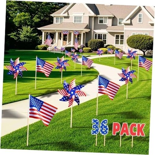 36 Pcs 4th of July Patriotic Decorations, Labor Day Memorial Day ...