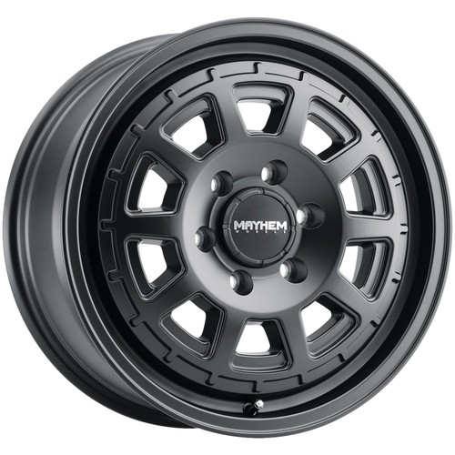 Mayhem 8303 Voyager 17x8 5x160 +52mm Matte Black Wheel Rim 17" Inch ...