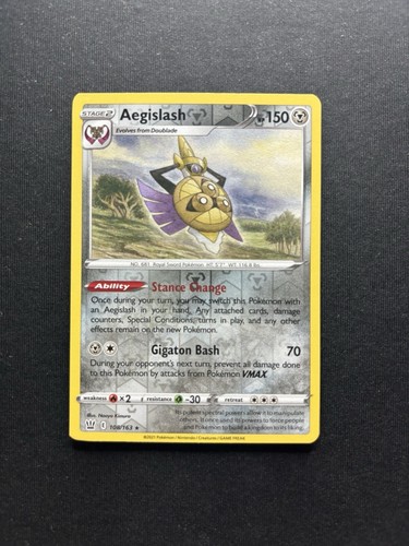 Aegislash - 108/163 - Reverse Holo - Battle Styles - NM/M - Pokemon ...