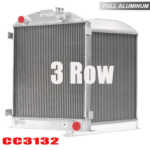 3 Row Aluminum Radiator For 1930 1931 1932 FORD MODEL A CHEVY V8 ENGINE ...