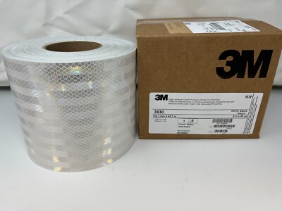 10' Cut Roll 3M 3930 High Intensity Grade Prismatic Reflective Sheeting ...