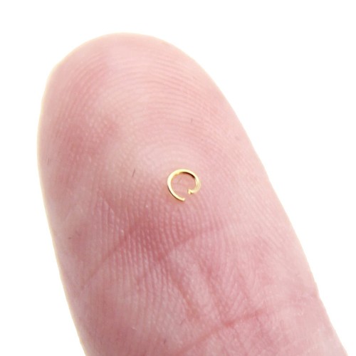 ArtCentury 18K 2MM Gold Jump Rings Open Jump Rings 100PCS 2MM Jump ...