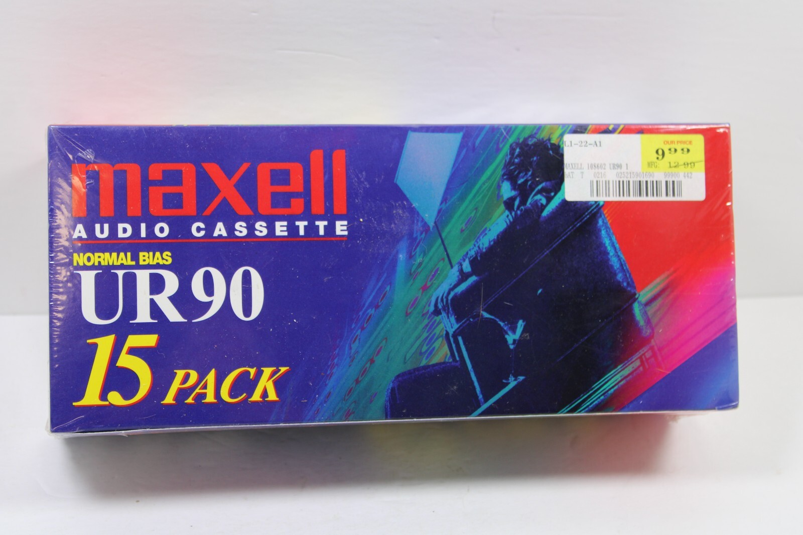 MAXELL AUDIO CASSETTE TAPES BLANK 15 PACK UR90 MUSIC RECORDING ...