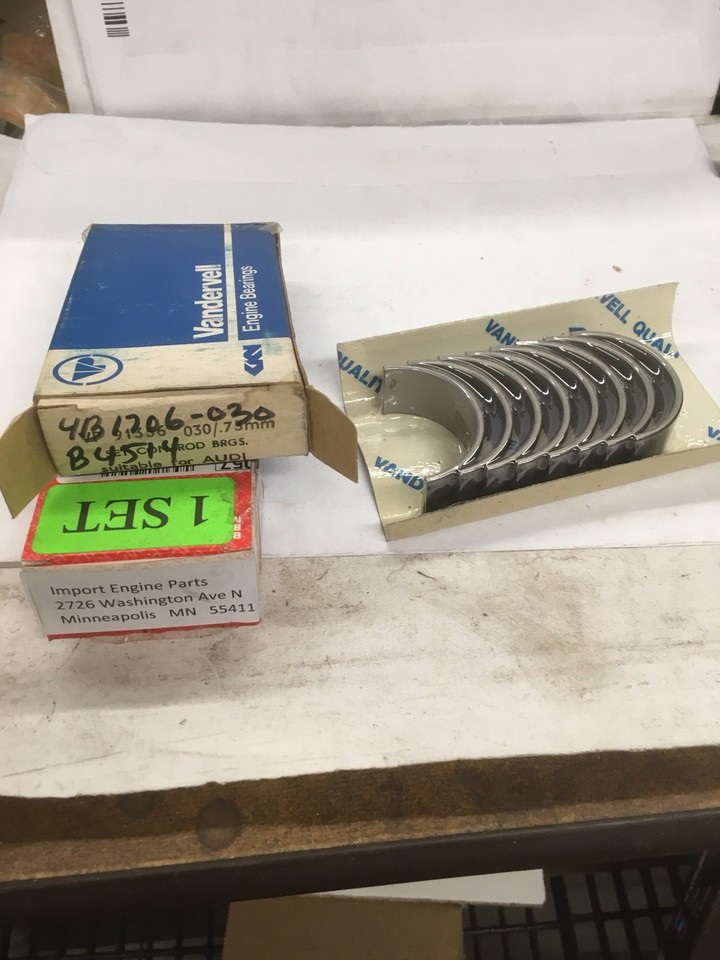 Fits AUDI 100LS 1760/1871cc 1969-1977 ROD BEARING SET .030 4B1706-030 ...