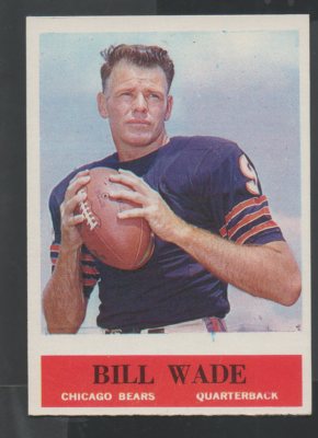 1964 Philadelphia Football Card #26 Bill Wade-Chicago Bears Near Mint ...
