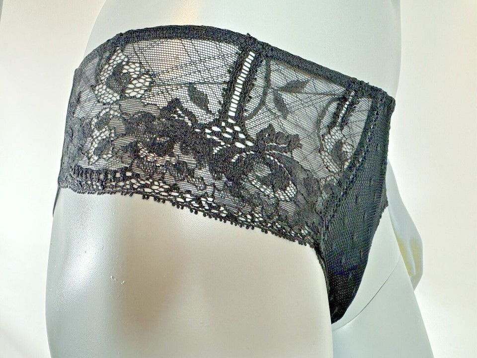 LA PERLA Dessous - Italienischer Spitzen-Panty in schwarz - Luxus ...