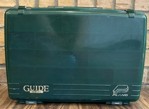 Plano Guide Series Model 1258 Tackle Box • 16.75x11.5x7.5 • Gray/Green ...