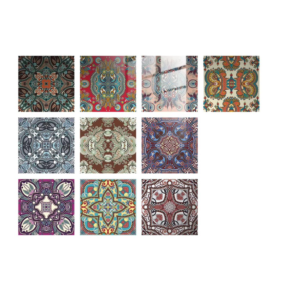 10pcs Self Adhesive PVC Wall Stickers DIY Tile Bathroom Kitchen ...