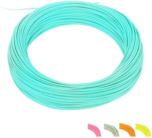 FLY LINE TEAL BLUE 3 WT FLOATING WEIGHT FORWARD 3WFF LOW MEMORY STRETCH ...