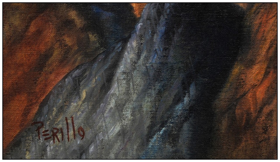 Gregory Perillo Original Oil Painting On Canvas Signed Western Framed ...