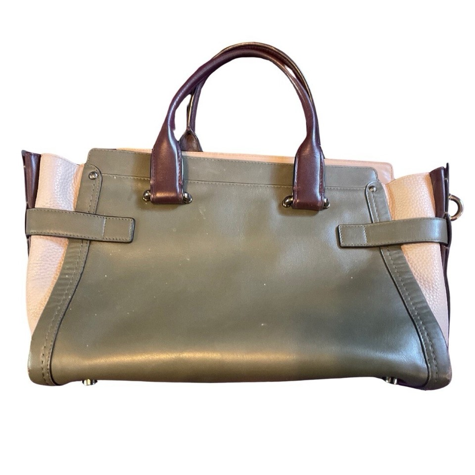 Coach Swagger Green Satchel Shoulder Bag No Strap | eBay