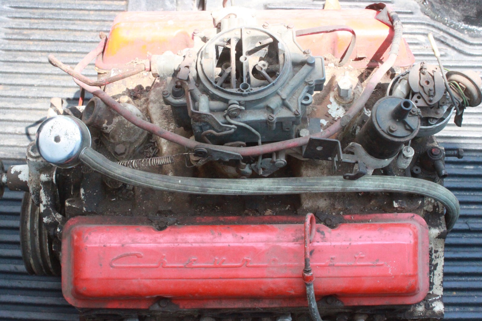 Original 1965 Chevrolet 283 SBC V8 Engine Motor Assembly Factory OEM GM ...