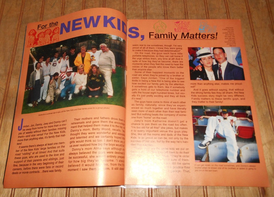 TEEN SET Magazine Aug 1990 NKOTB New Kids Jay Ferguson Corky Nemec ...