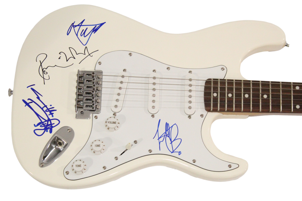 Rolling Stones Full Band x4 Signed Autograph Guitar - Mick Jagger +3 ...