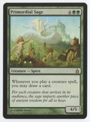 MTG Primordial Sage #177 Ravnica: City of Guilds Rare | eBay