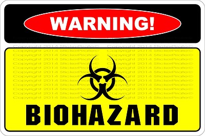 Metal Sign Warning Biohazard 8” x 12” Aluminum NS 558 | eBay