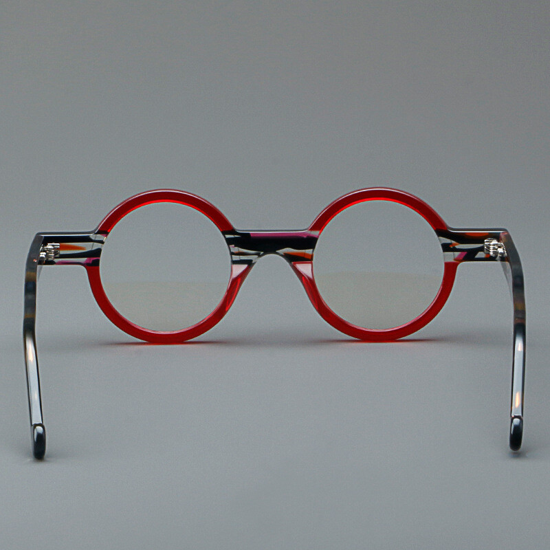 Luxury Brand New Eyeglass Frames Retro Acetate Round Glasses Women Men ...