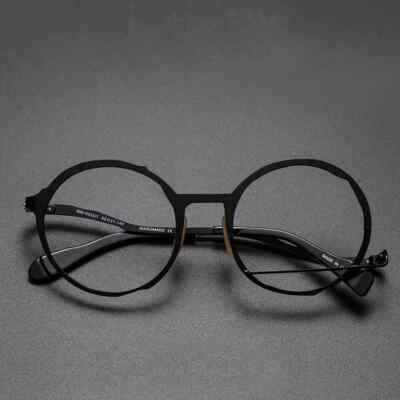 Special Design Round Vintage Eyeglasses Frame Handmade Retro Oversize ...