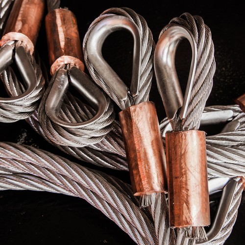 5pcs 3/32" 2.5mm Copper Double Ferrule Crimping Wire Rope Loop Sleeve ...