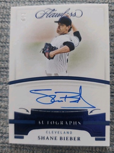 2021 Panini Flawless Shane Bieber Ruby Flawless Autograph #FA-SB #6/7 ...