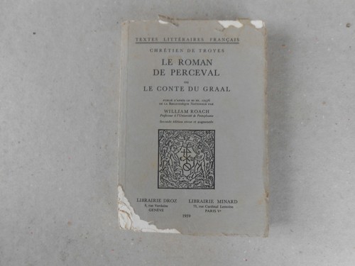 LE ROMAN DE PERCEVAL ou conte du graal William Roach 1959 | eBay