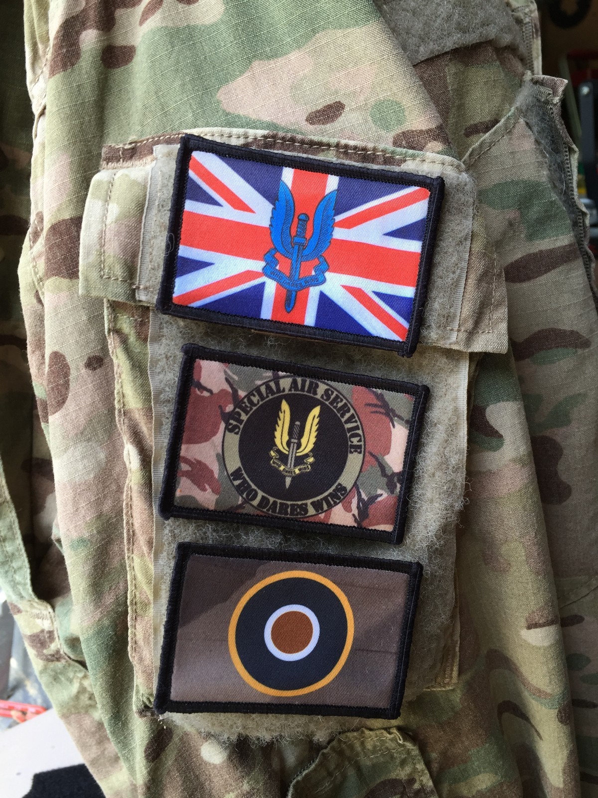 Union Jack Special Forces SAS Morale Patch Tactical Military USA Hook ...