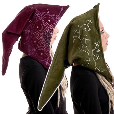 Elven Cosplay Hood, LARP costume, Ren Faire Festival Fae Faerie Elf ...
