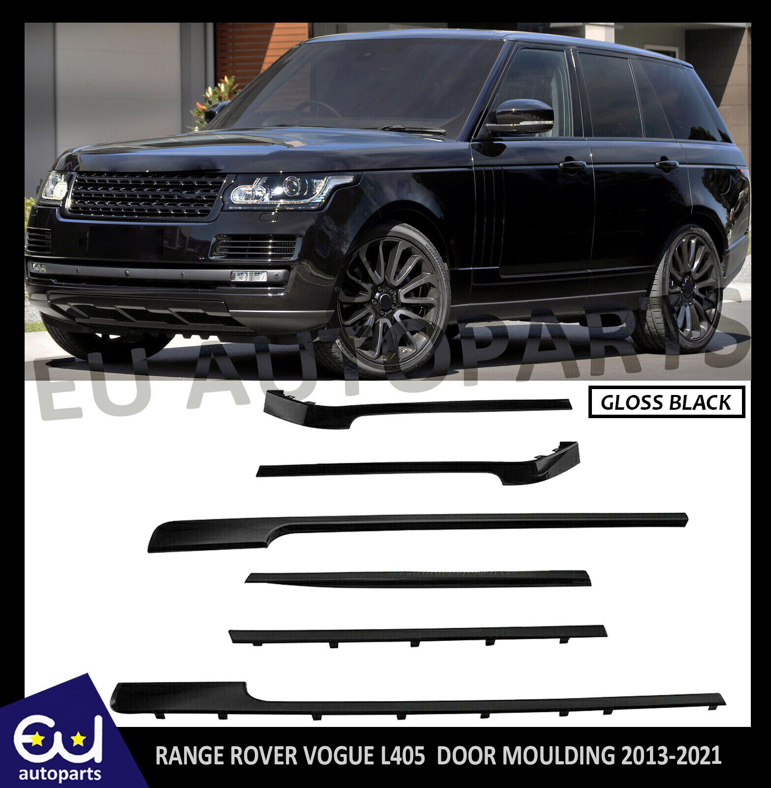 FOR RANGE ROVER VOGUE L405 13-21 AUTOBIOGRAPHY GL BLACK 6 PCS DOOR ...