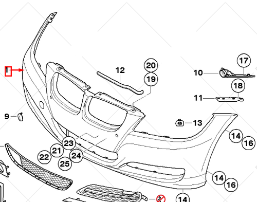 BMW 3 E91 Frontstoßstange 51117204248 7204248 NEUES ECHTES | eBay