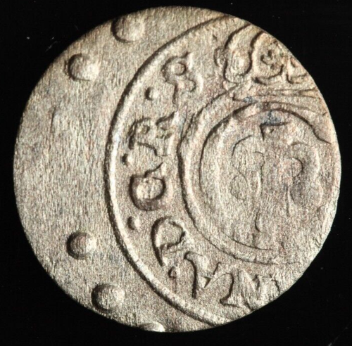 1 Solidus 1647 Queen Christina (Swedish Occupation) Livonia Silver Coin ...