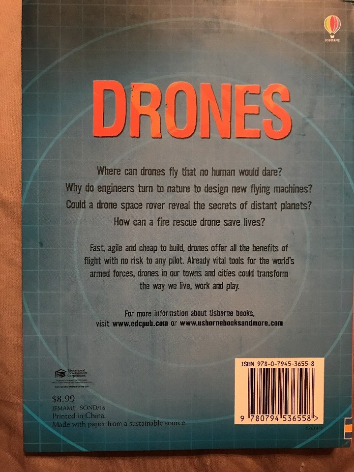 Usborne Book: Drones | eBay
