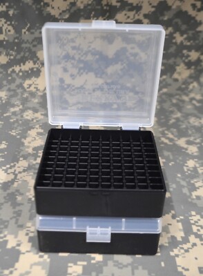 2 x BERRY'S PLASTIC STORAGE AMMO BOX CLEAR COLOR .357/38 ACP 100 rd | eBay